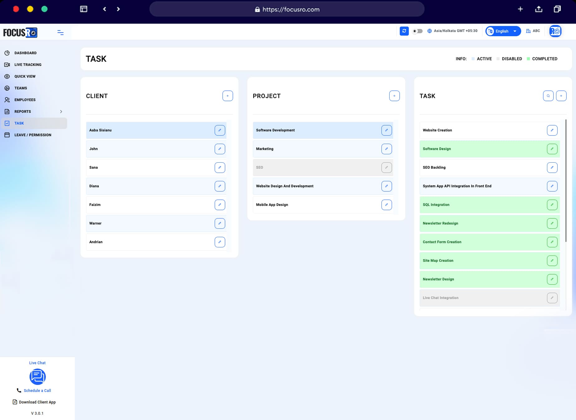 Automated Employee Productivity Monitoring HR Software using Machine Learning : FocusRO