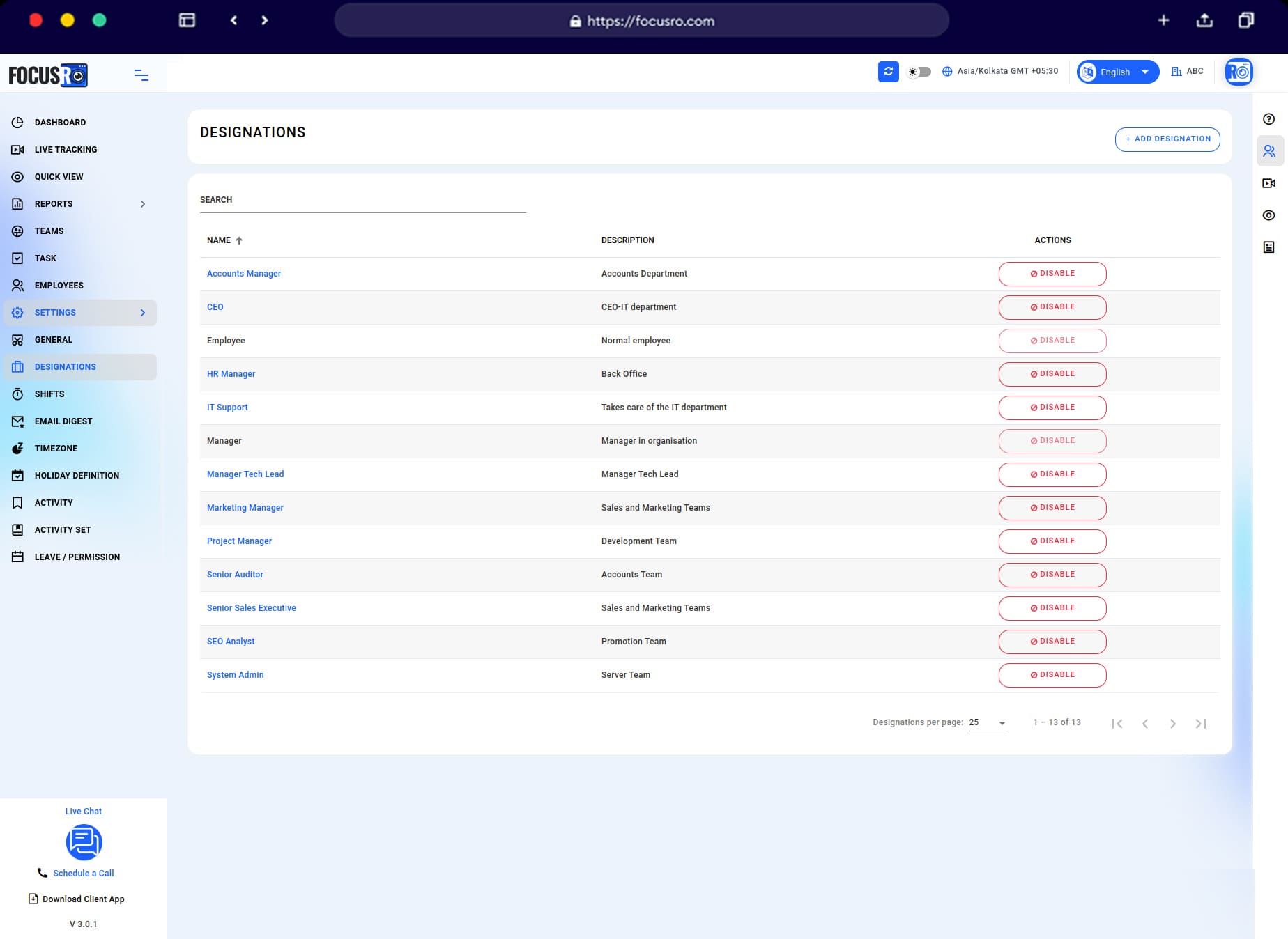 Automated Employee Productivity Monitoring HR Software using Machine Learning : FocusRO
