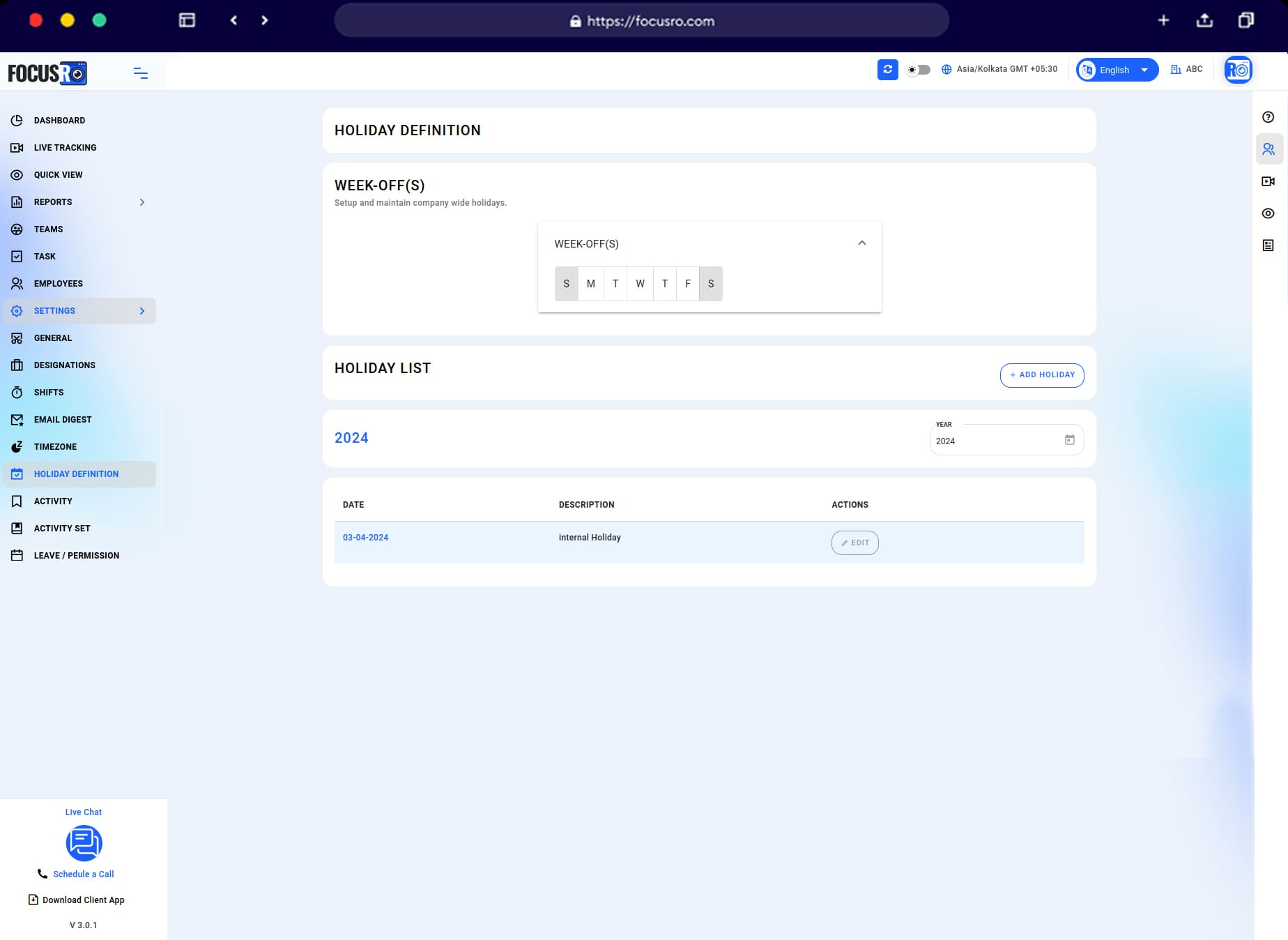 Automated Employee Productivity Monitoring HR Software using Machine Learning : FocusRO